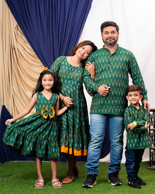 Pure Cotton Dresses, Couple & Family Matching Outfits – One House